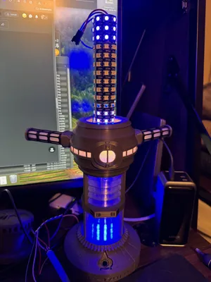 Star Trek Enterprise D Warp Core (v3) 16" for LEDs by CrazyJ MakerWorld ...