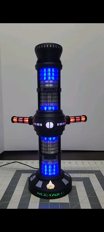 Star Trek Enterprise D Warp Core (v3) 16" for LEDs by CrazyJ MakerWorld ...