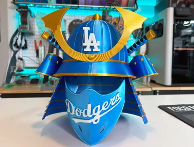 Japanese Samurai Dodger helmet - Free 3D Print Model - MakerWorld