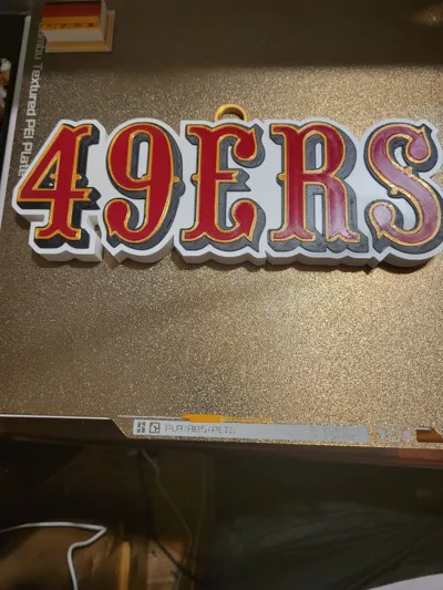 San Fransico 49ers oversized logo chain by Billrobland MakerWorld ...