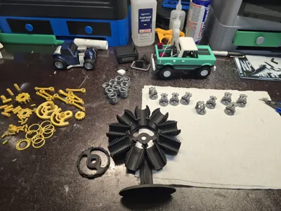 9 Cylinder Radial Engine - Free 3D Print Model - MakerWorld
