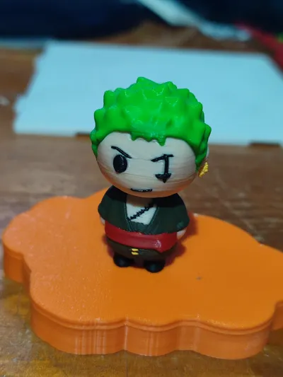Roronoa Zoro Chibi (One Piece) - Free 3D Print Model - MakerWorld