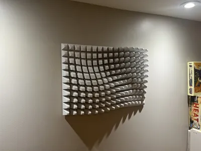 Sound Diffuser / Wall Art by ChrisP MakerWorld: Download Free 3D Models
