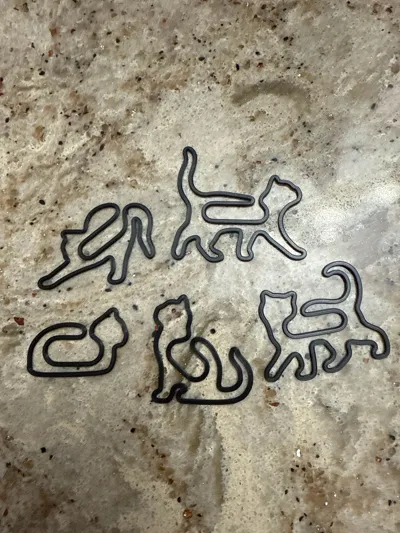 Cat Paperclips - Free 3D Print Model - MakerWorld