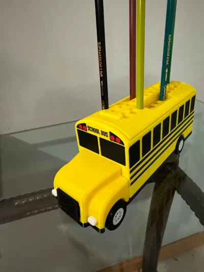 School Bus Pencil Case by 9percent MakerWorld: Download Free 3D Models