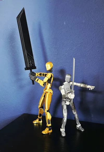 Modular sword system for Dummy13 - Free 3D Print Model - MakerWorld