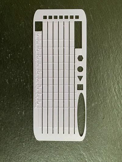 Line and Grid Stencil and Ruler and Bookmark by mickjay_007 - MakerWorld