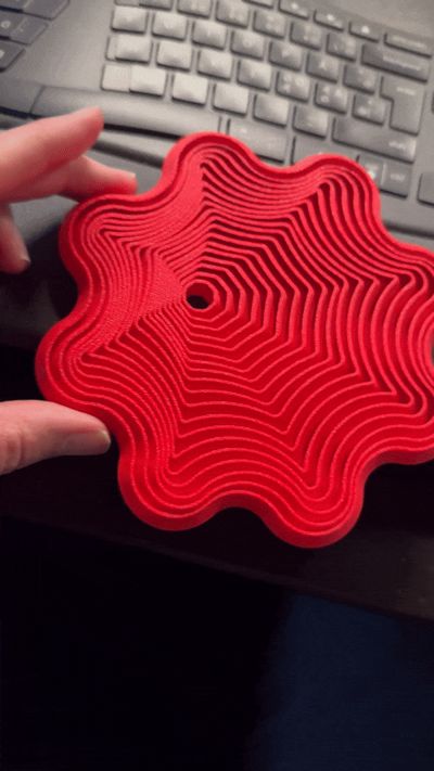 Wavy Nested Fidget by LinkDesigns MakerWorld: Download Free 3D Models