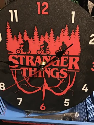 Stranger Things Clock - Free 3D Print Model - MakerWorld
