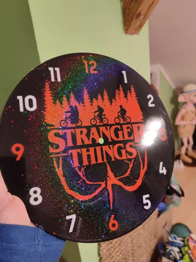 Stranger Things Clock - Free 3D Print Model - MakerWorld