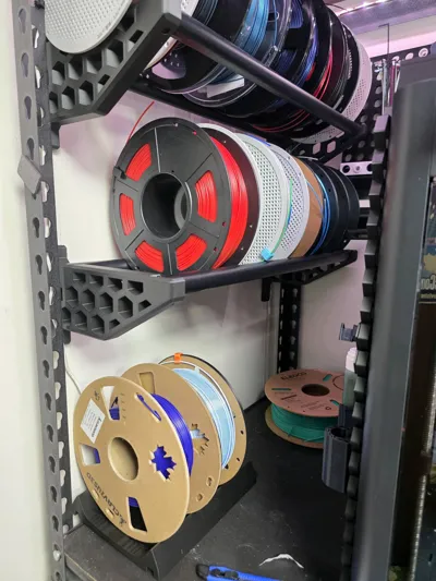 Filament Spool Stand/Holder, Fully Modular by Hatch Prints MakerWorld ...