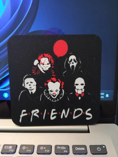 Horror 'Friends' Coaster by SA3D Designs MakerWorld: Download Free 3D ...