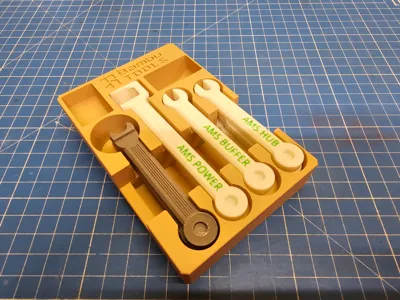 Bambu Tool Set Holder - 3 Versions - FLAT BOTTOM - Free 3D Print Model ...