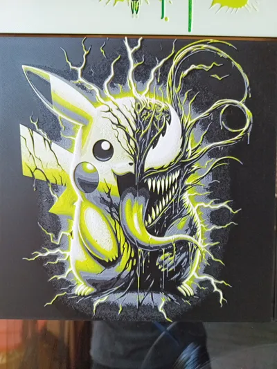 Venomized Pikachu - Pokemon Hueforge by Canadian Gamer MakerWorld ...