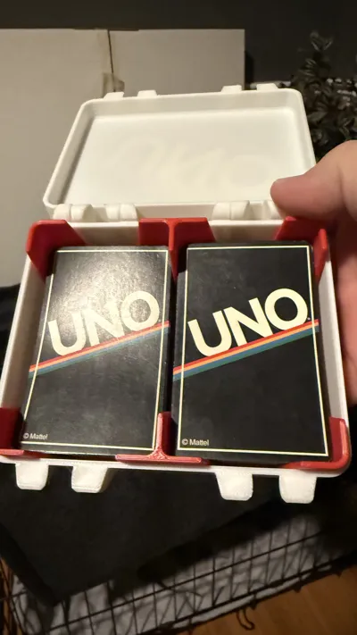 Uno Card Box Double Deck - SnapLock Remixed by mteomarch MakerWorld ...