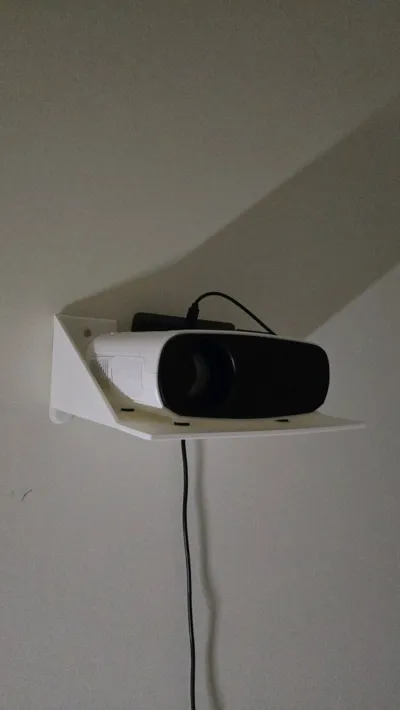 Wall Shelf for Small Projector or Bookshelf Speaker - Free 3D Print ...