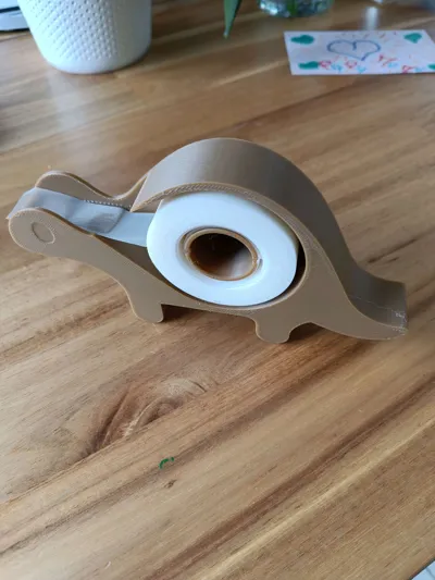 Tapeosaurus v2 - Cute dinosaur tape dispenser by phillip MakerWorld ...