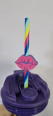 Lips Red Straw Topper by 3dprints21 MakerWorld: Download Free 3D Models