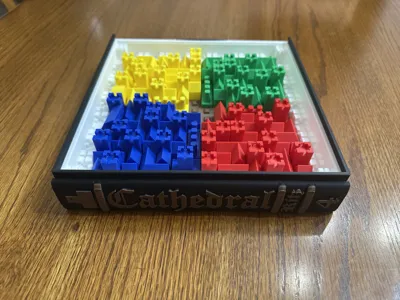 2-4 PLAYER CATHEDRAL GAME - Bookcase Edition by Ritz MakerWorld ...