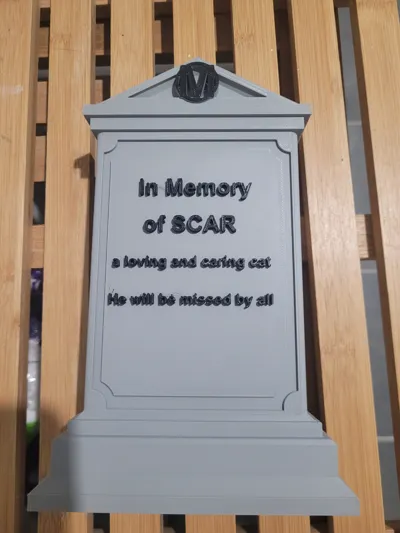 Custom mini gravestone by Meshminds MakerWorld: Download Free 3D Models