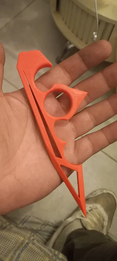 Self Defense Knuckle - Free 3D Print Model - MakerWorld
