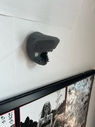 Low Poly Shark Head - Free 3D Print Model - MakerWorld