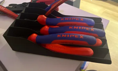 Gridfinity pliers/tool rack 70 sizes (with pin) Remixed by Demig MakerWorld: Download Free 3D Models