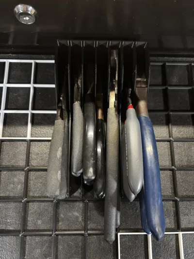 Gridfinity pliers/tool rack 70 sizes (with pin) Remixed by Demig MakerWorld: Download Free 3D Models