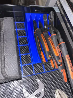 Gridfinity pliers/tool rack 70 sizes (with pin) Remixed by Demig MakerWorld: Download Free 3D Models