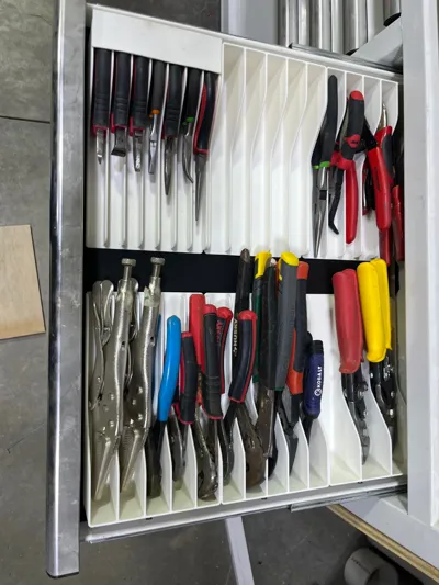 Gridfinity pliers/tool rack 70 sizes (with pin) Remixed by Demig MakerWorld: Download Free 3D Models