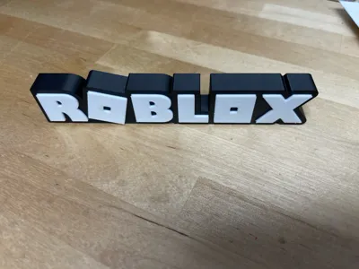 3D Roblox Logo – Customize Your Gaming Space by DB Components MakerWorld: Download Free 3D Models