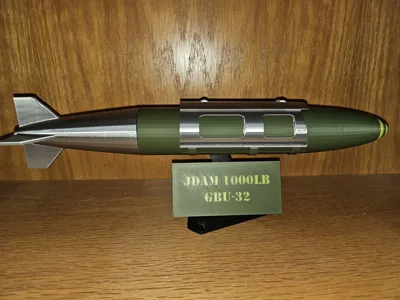 JDAM 1,000lbs Guided Bomb GBU-32 (snaps together) by Rexi Labs - MakerWorld