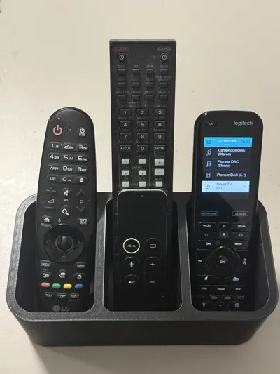 Remote Control Holder, Remote Caddy - Free 3D Print Model - MakerWorld