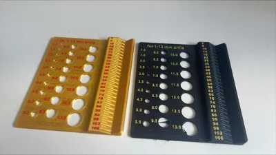 Drill Gauge card 1-13 mm by danshti - MakerWorld