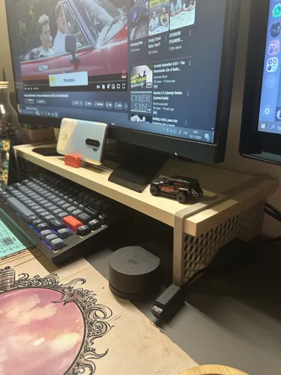Monitor stand honeycomb by K2 Tech Designs MakerWorld: Download Free 3D ...
