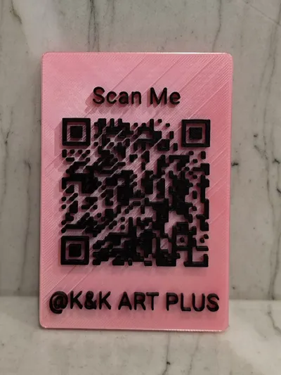 Customizable qr code V3.1!! - Free 3D Print Model - MakerWorld