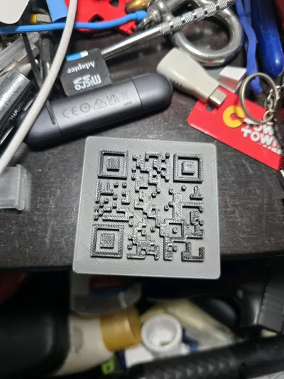 Customizable qr code V3.1!! - Free 3D Print Model - MakerWorld