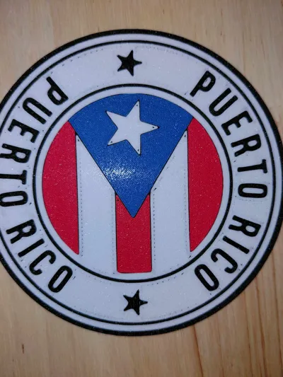 Puerto Rico Coaster - No Color Bleed - Free 3D Print Model - MakerWorld
