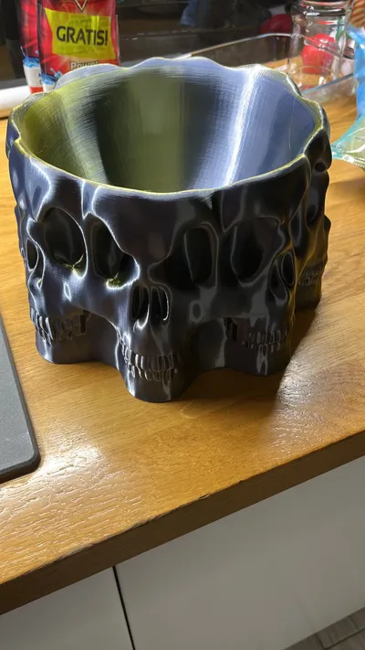 Multi-Faced Skull Candy Bowl by XTRUD3D MakerWorld: Download Free 3D Models