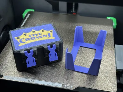 Five Crowns Card Box - SnapLock Remixed by mteomarch MakerWorld ...