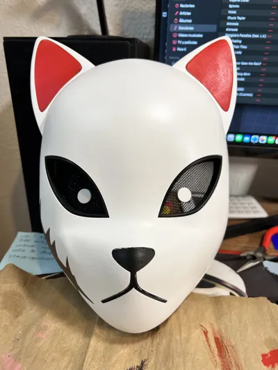Demon Slayer Mask - Sabito by Allthebuz3D MakerWorld: Download Free 3D ...
