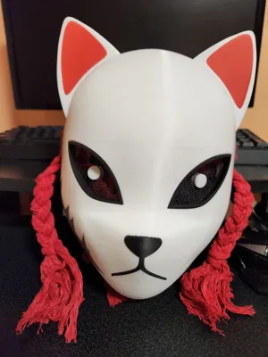 Demon Slayer Mask - Sabito by Allthebuz3D MakerWorld: Download Free 3D ...