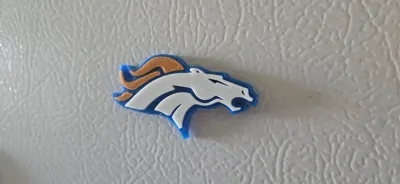 Denver Broncos - Embossed Fridge Magnet by svensonMakerWorld: Download ...