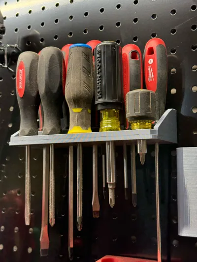 Pegboard Screwdriver holder by itsbirdhouse MakerWorld: Download Free ...