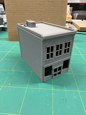 N Scale Layout Model | Brick Storefront Building by c0mfortcruise ...