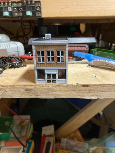 N Scale Layout Model | Brick Storefront Building - Free 3D Print Model ...
