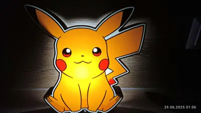 Pikachu Light Box LED - Free 3D Print Model - MakerWorld