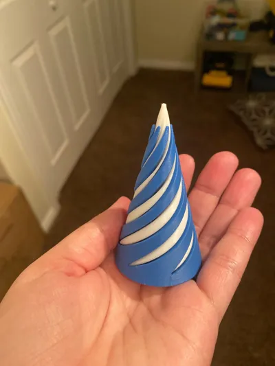 Spiral fidget cone by Zabois29 MakerWorld: Download Free 3D Models