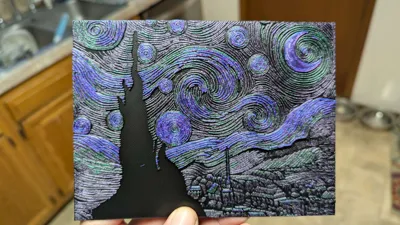 Starry Night Wall Art by Bamingo Design MakerWorld: Download Free 3D Models