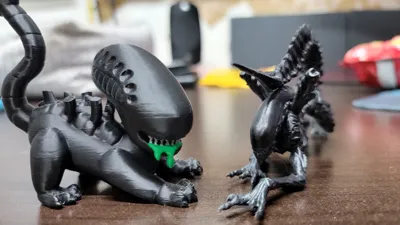 Chibi Xenomorph Figures by sugarpaws3d - MakerWorld